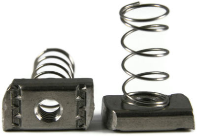 316 Stainless Steel Strut Nut Channel Reg Spring 3/8-16 Qty 50 | eBay