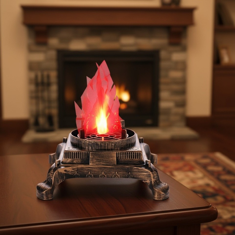 Artificial Fake Flame LED Effect Light Electric Fake Campfire Light ...