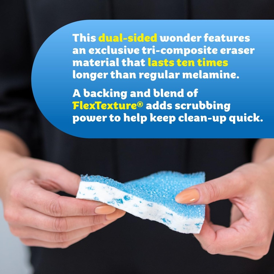 Eraser Daddy XL - Large Melamine Foam Sponges for Cleaning - Dual-Sided ...