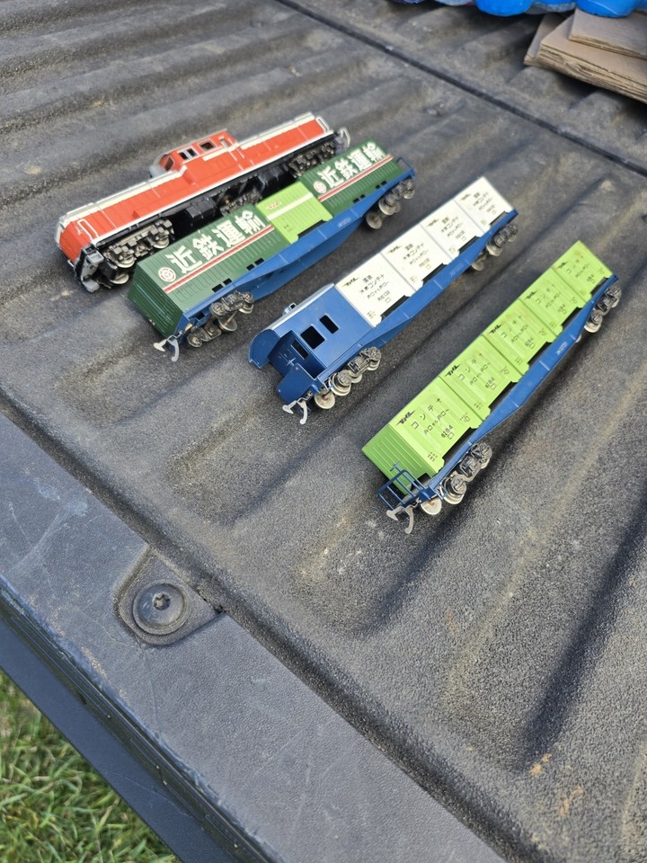 Japanese STEEL DIESEL LOCO HO Train Set Lima ? Kato ? Tomix ? READ W2 ...