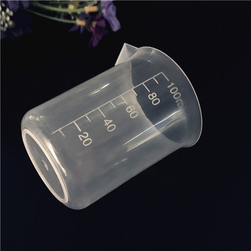 10Pcs 100ml Lab Measuring Cups Graduated Liquid Measure Pot Container ...