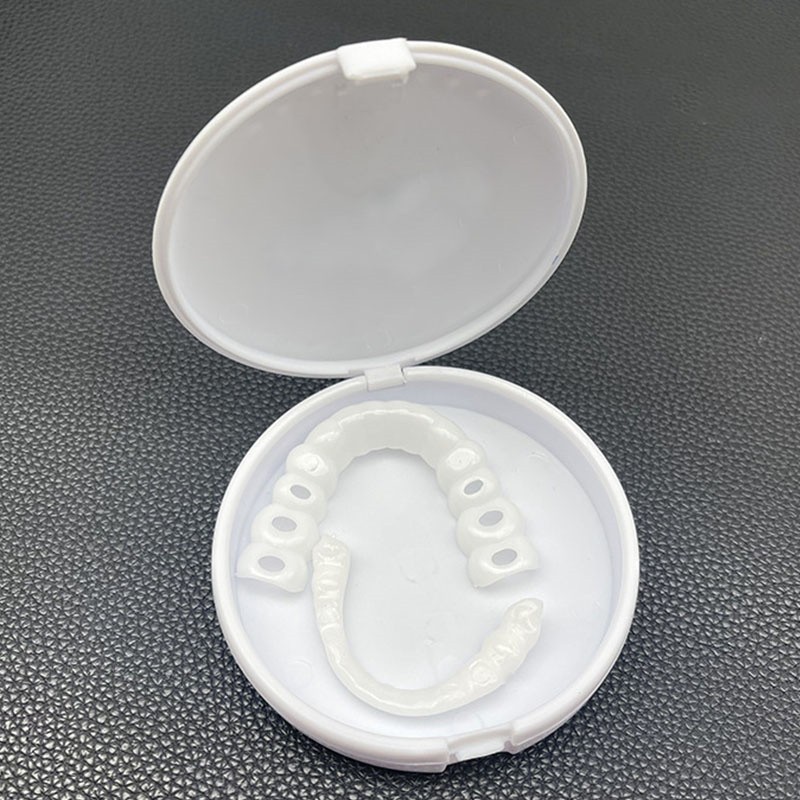 Snap On Bottom Upper Lower False Teeth Set Dental Veneers Dentures Fake ...