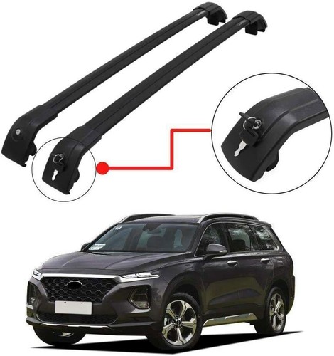 2Pcs Fits for 2019-2022 Hyundai Santa fe Roof Rail Racks Cross Bars ...