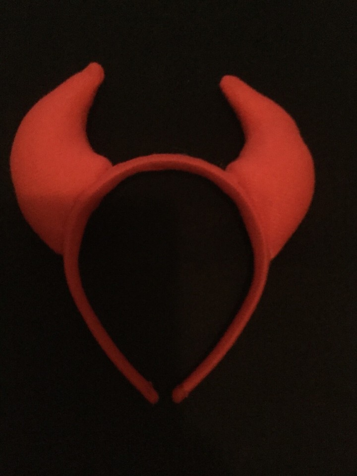 Kids’ child-size unisex red devil ears costume headband worn once | eBay