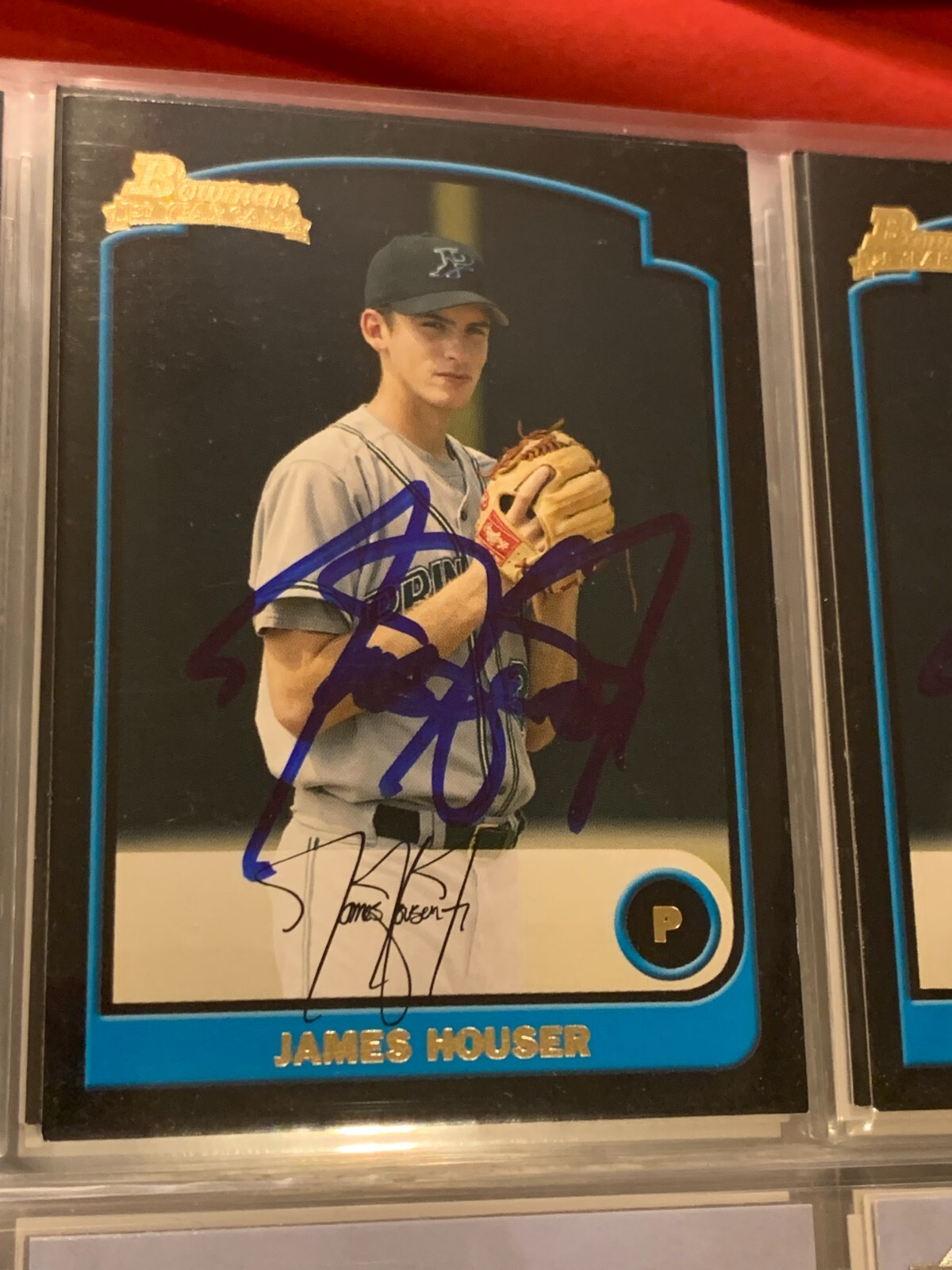 JAMES HOUSER AUTOGRAPHED SIGNED 2003 BOWMAN CARD DEVIL RAYS COA | eBay