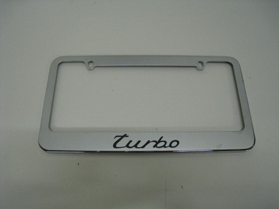 - TURBO - stainless steel license plate frame + FREE 2 CAPS | eBay