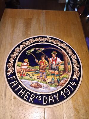Schmid Father's Day 1972 Plate/Wall Hanging Germany 11" | eBay