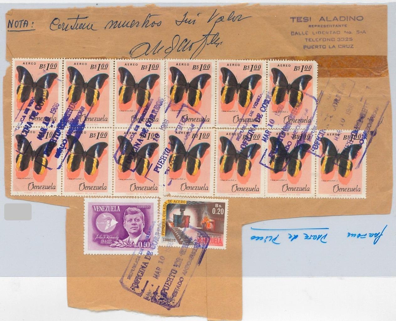 49390 - VENEZUELA - POSTAL HISTORY - COVER CUT-OUT - Kennedy ...