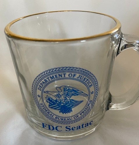 DOJ BOP FEDERAL BUREAU OF PRISONS FDC SEATAC WASHINGTON GLASS COFFEE ...