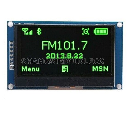 2.42" inch OLED LCD Green Module SSD1309 128x64 SPI/IIC Serial Port for ...