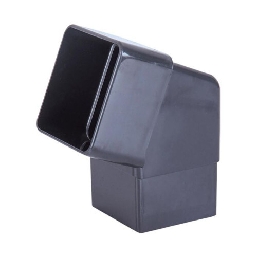 Grey Plastic Square Style Guttering & Downspout Various Fittings Free ...
