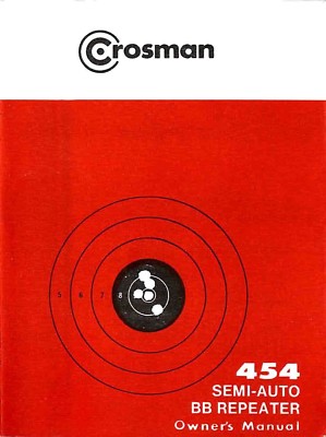 Crosman Model 454 Manual - 1973 | eBay