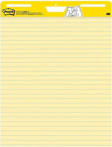 Easel Pad 25x30 Large Self Sticky Wall Flip Chart Lined Paper Adhesive ...