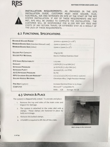 RPS Automation Rhythm 2010 SS Selective Soldering Machine | eBay
