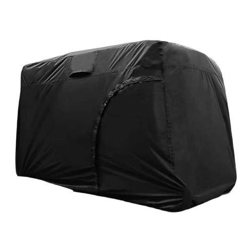 Side Zipper Golf Cart Cover Waterproof with Elastic Hem for 2/4/6 ...