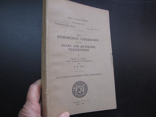 Hopi Indians Mishongnovi Ceremonies Snake Antelope Dance Mythology 1902 ...