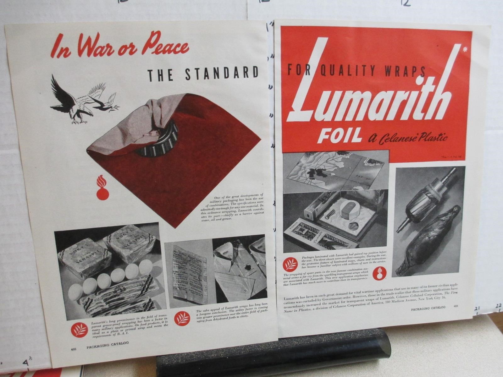 magazine ad 1944 CELANESE Vogt scrapple bacon clothing WWII maps spare ...