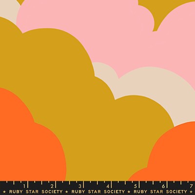 Ruby Star Elixir Rayon Balmy RS0046 11R Multi. RAYON Fabric. Clouds of ...