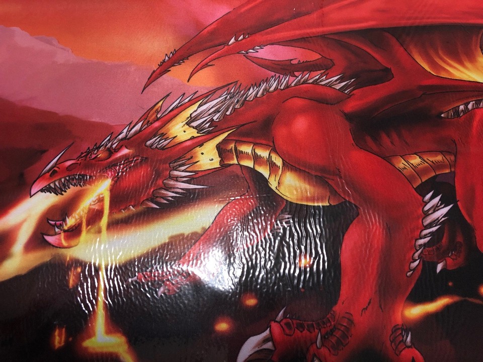 Red Dragon Card game Play mat, Game Mat Mouse pad. Size:(23 3/4 X 13 3/ ...