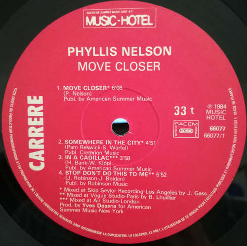 Phyllis Nelson Move Closer LP Vinyl Schallplatte 007 | eBay.de