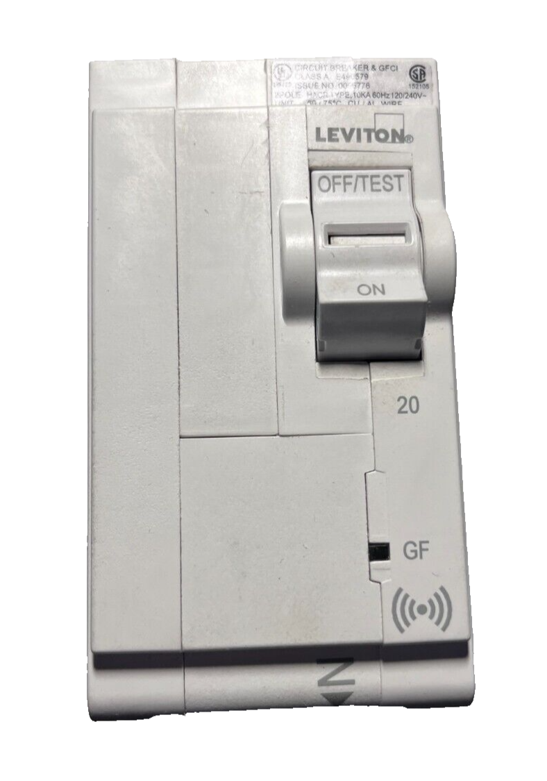 Leviton LB220-GS 20A SMART GFCI 2-POLE BRANCH CIRCUIT BREAKER | eBay