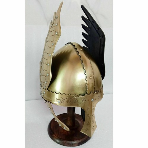 Medieval Knight Viking Helmet Armor Winged Norman Helm Fully Wearable ...