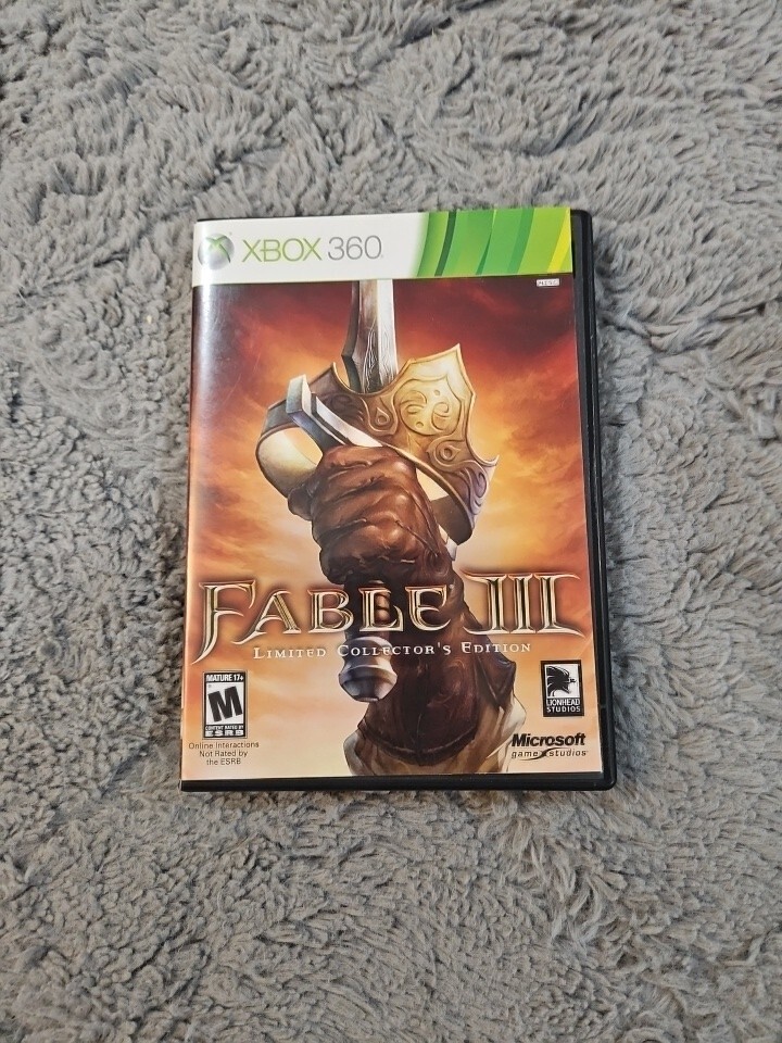 Fable 3 Limited Collectors Edition (Xbox 360) w/ Case and Manual | eBay