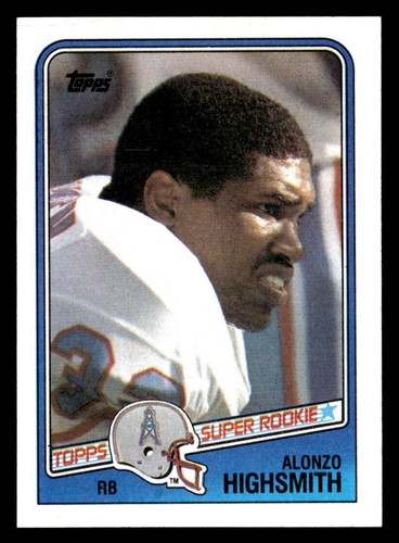 Alonzo Highsmith 1988 Topps Rookie Card #105 Houston Oilers | eBay