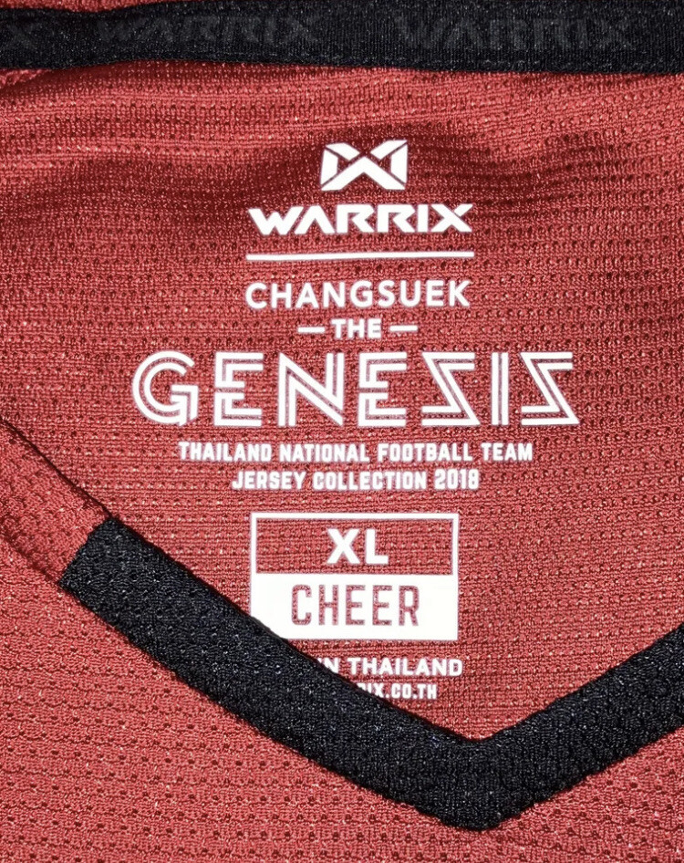 Warrix Genesis Thailand National Football Soccer Jersey Red Kaewprom #7 | eBay