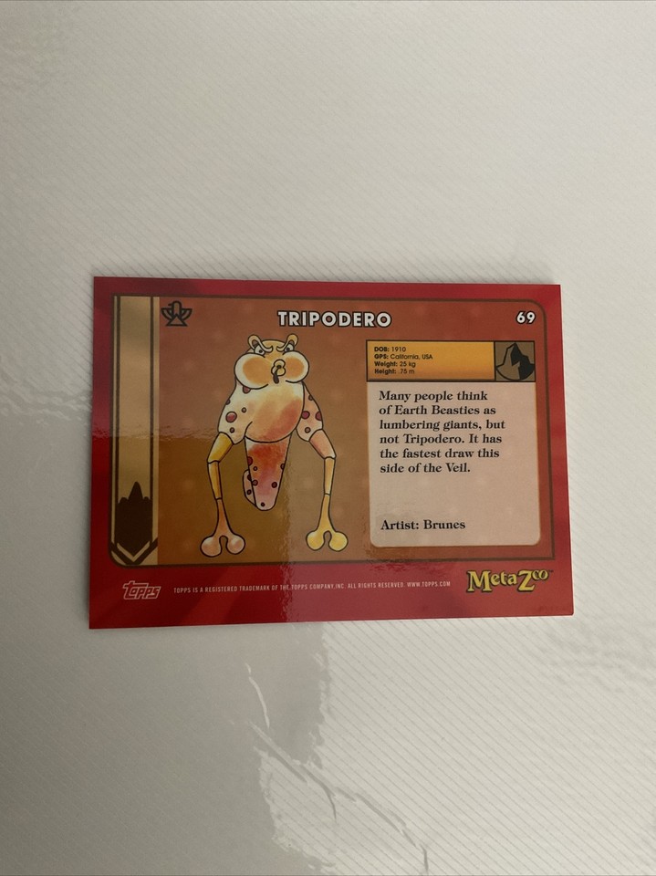 Topps Metazoo Cryptid Nation PARALLEL HOLO FOIL Series 0 1st Tripodero ...