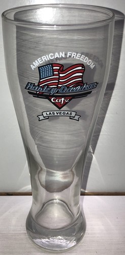 Harley Davidson Cafe Las Vegas American Freedom Pilsner Beer Glass | eBay