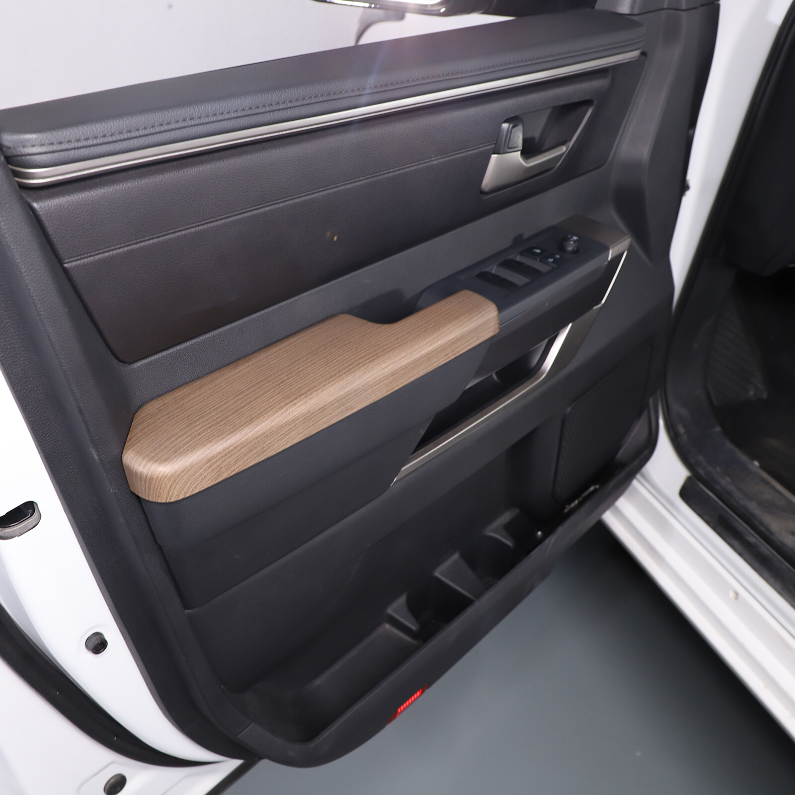 4pcs Pear Wood Grain Door Arm Rest Panel trim cover Fits Tundra Sequoia ...