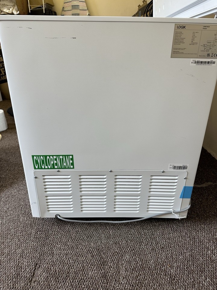 LOGIK Chest Freezer – 308 L, White, Fast-Freeze, 2 Baskets | eBay UK