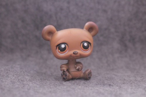 Littlest Pet Shop LPS Authentic Brown Orange Panda Bear #395 | eBay