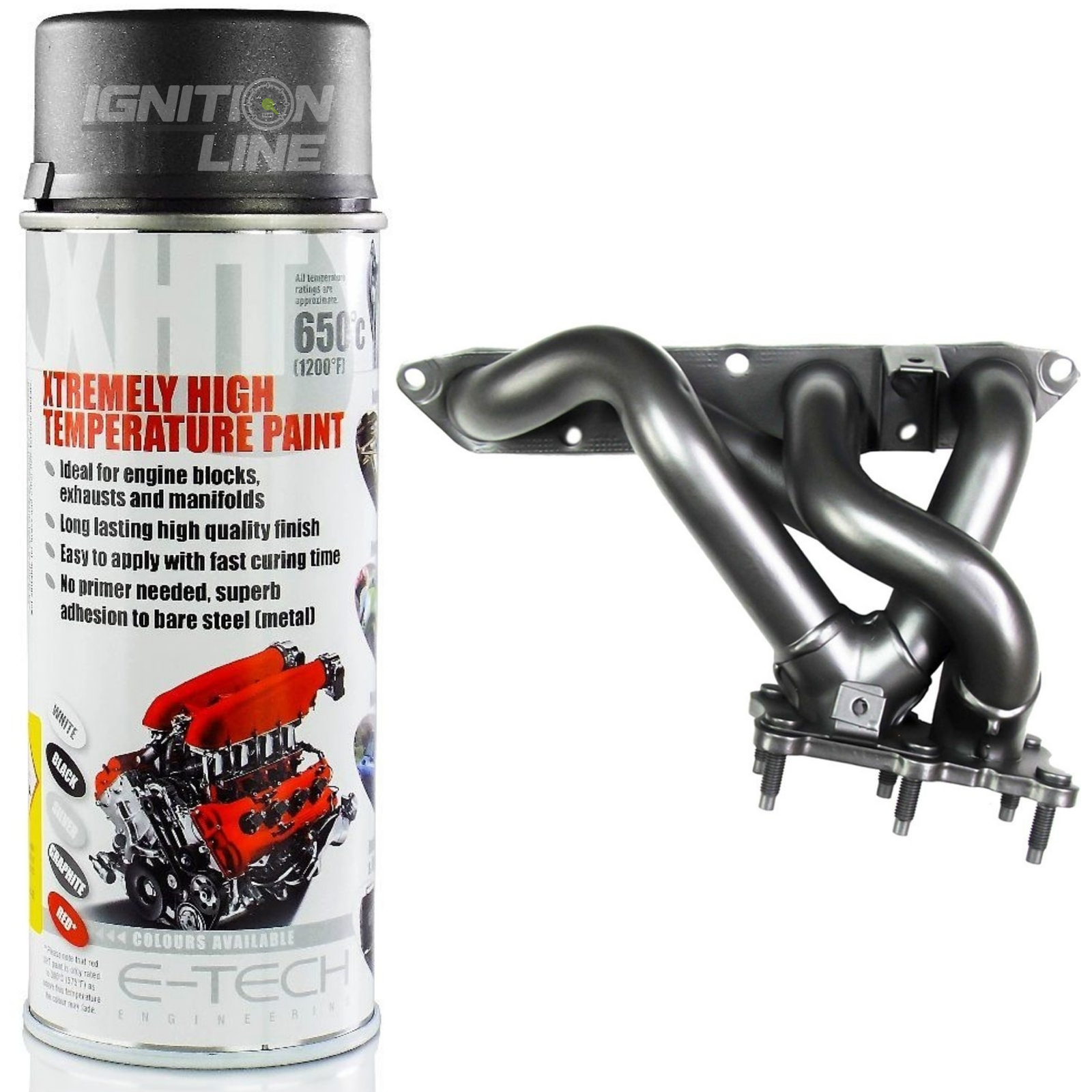 E-Tech XHT VHT Exhaust Extremely High Temperature Spray Paint ...