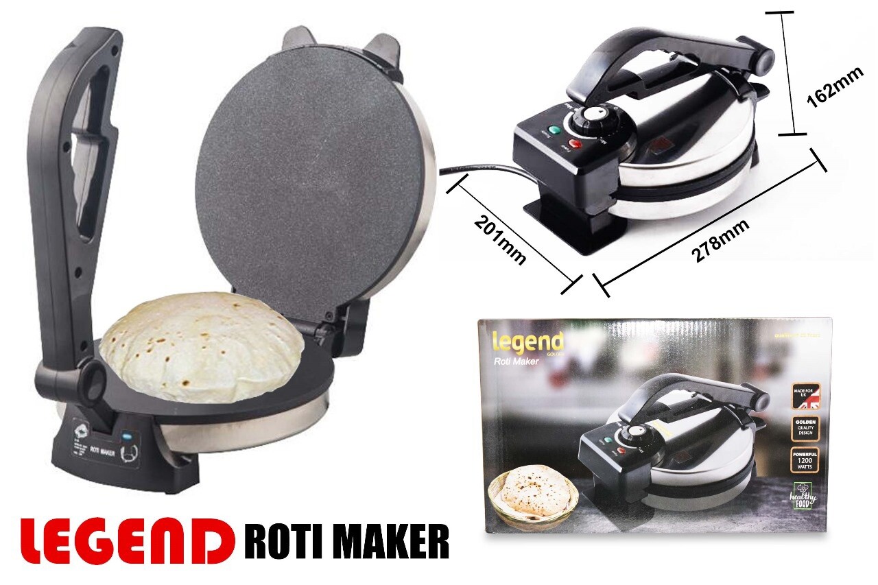 Electric Chapati Maker Flat Bread Naan | Grelly UK