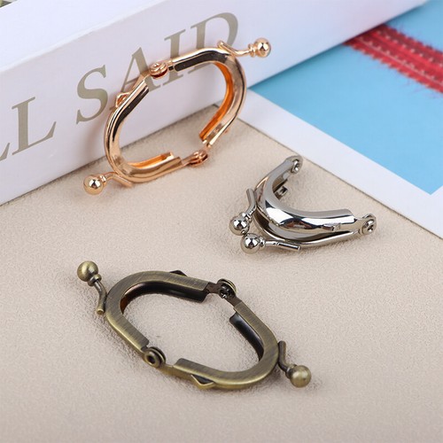 2.5*3.5cm Tiny Round Kiss Lock Clasp Purse Frame With Outter Loops Kiss ...