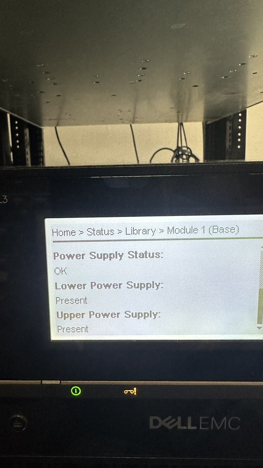 Dell EMC ML3 IBM Tape Library w/ LTO-8 HH FC Drive + Rail Kit 2x PSU ...