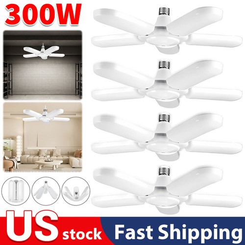 240LED Deformable Workshop Lights Garage Ceiling Bulb Fixture Folding ...