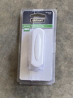 Defiant Wireless Plug-In Doorbell Kit Wireless Push Button, White | eBay