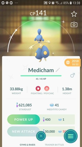 Shiny Medicham ( Meditite Evolution ) Pokemon Trade Go | eBay