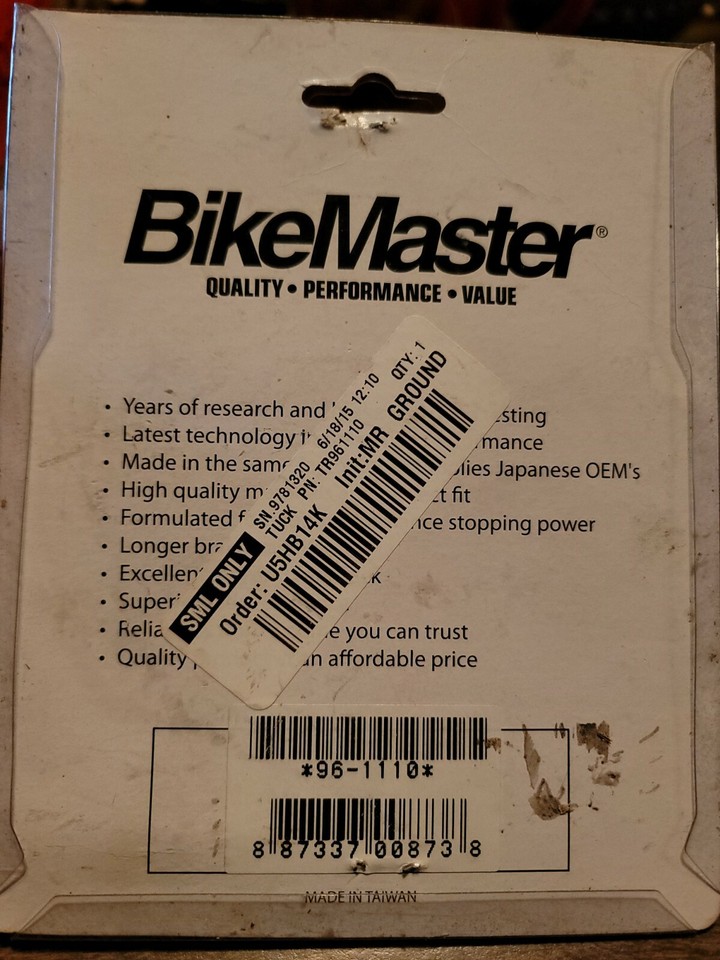 BikeMaster Brake Pads 96-1110 | eBay
