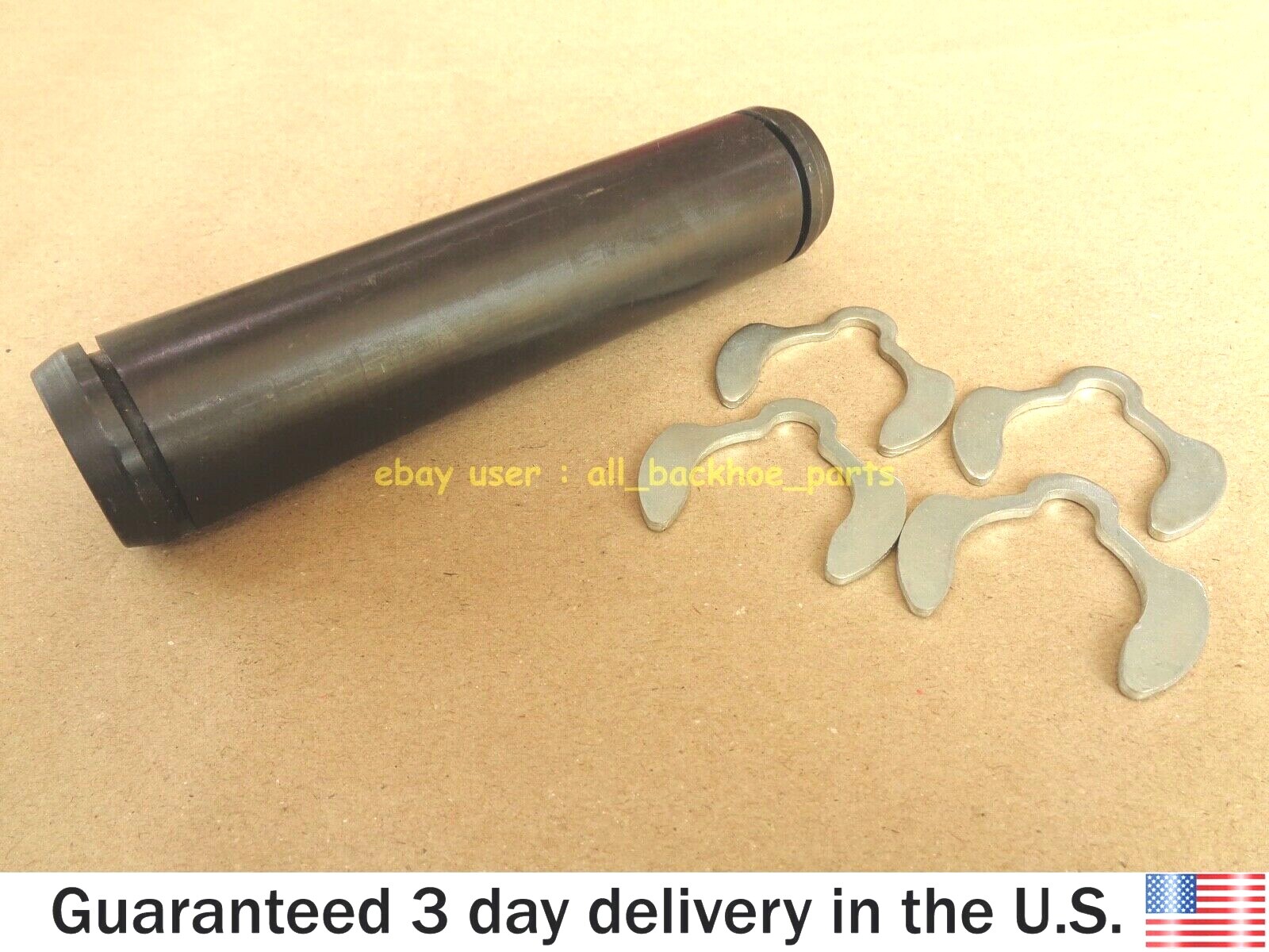 JCB BACKHOE - PIVOT PIN WITH 4 CIRCLIPS (PART NO. 811/70080 811/90585 ...