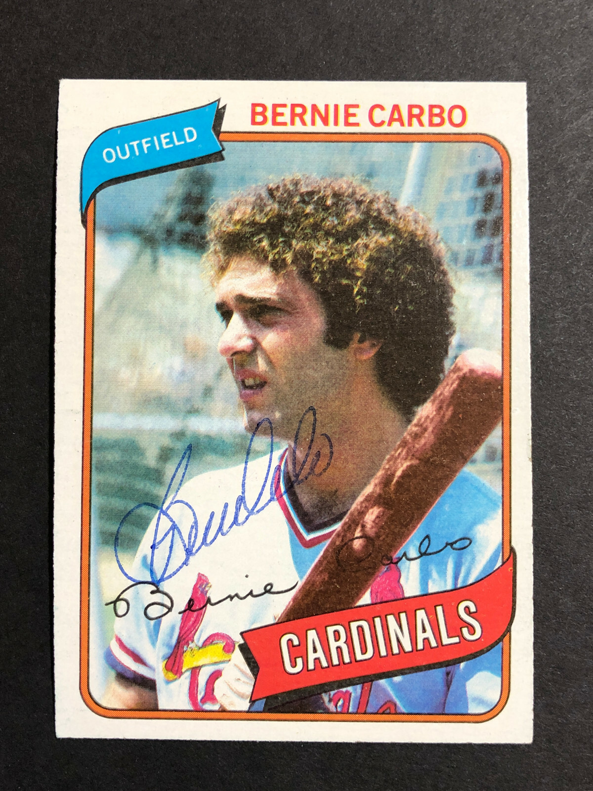 Bernie Carbo Cardinals Signed 1980 Topps Baseball Card #266 Auto ...