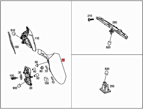 Genuine MERCEDES Gla W156 X156 SUV Right Rear lamp combination ...