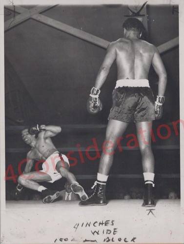 BOXING Wire Photo Irvin Steen vs Johnny Bratton 1952 | eBay