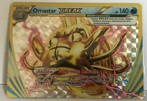 Omastar BREAK ULTRA RARE 19/124 Pokemon XY Fates Collide NM HOLO | eBay