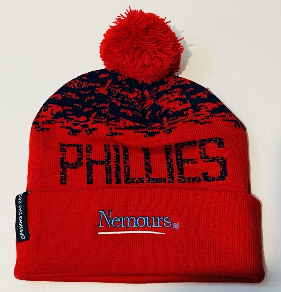 Philadelphia Phillies SGA Opening Day 2018 Adult Winter Pom Knit Hat ...