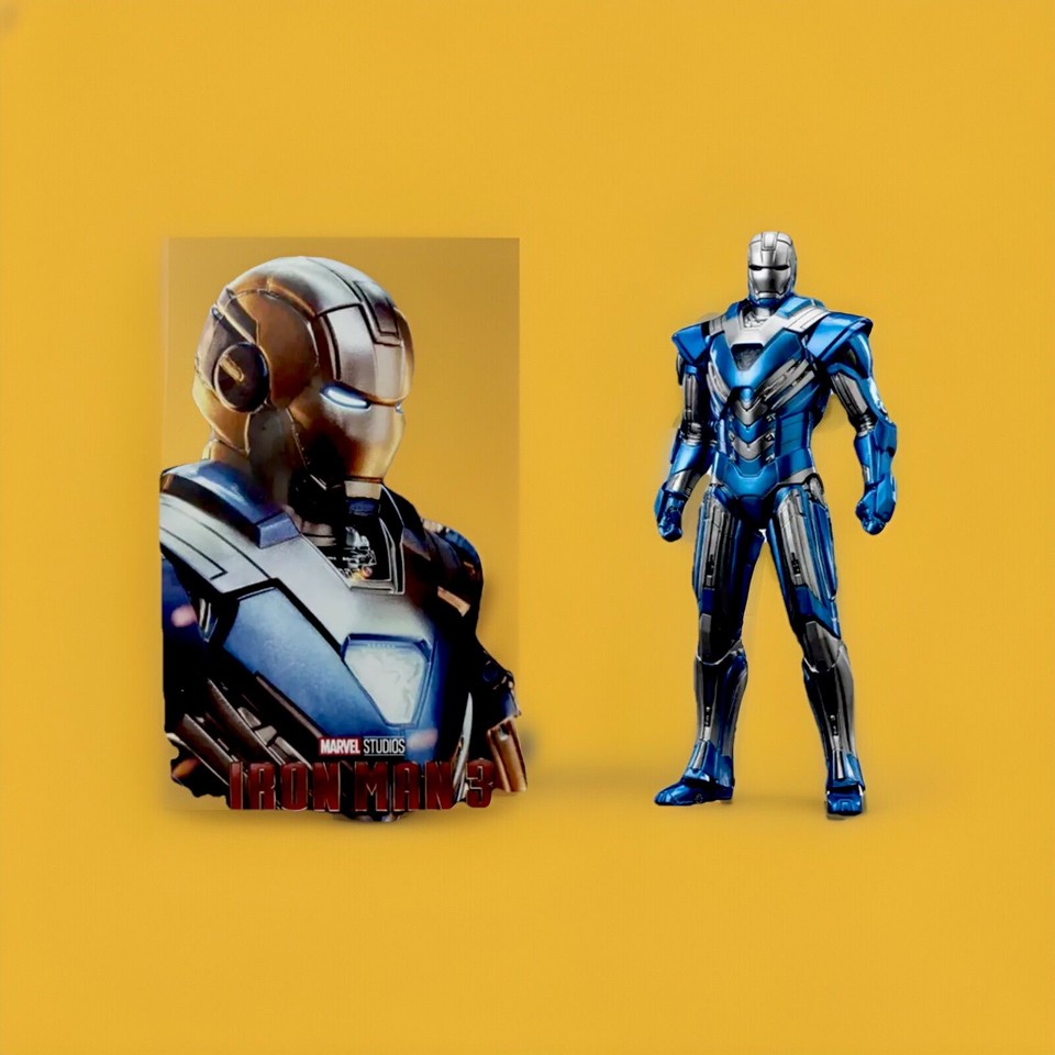 Marvel zd toys iron man Mark 30 BLUE STEEL xxx iron man 3 AF NEW( USA ...