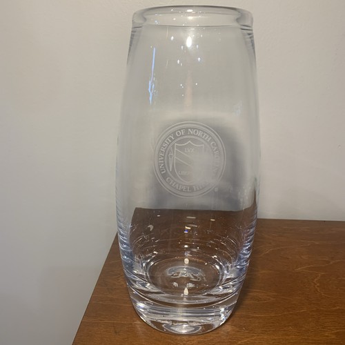 Simon Pearce Glass Vase University Of North Carolina Signed | eBay